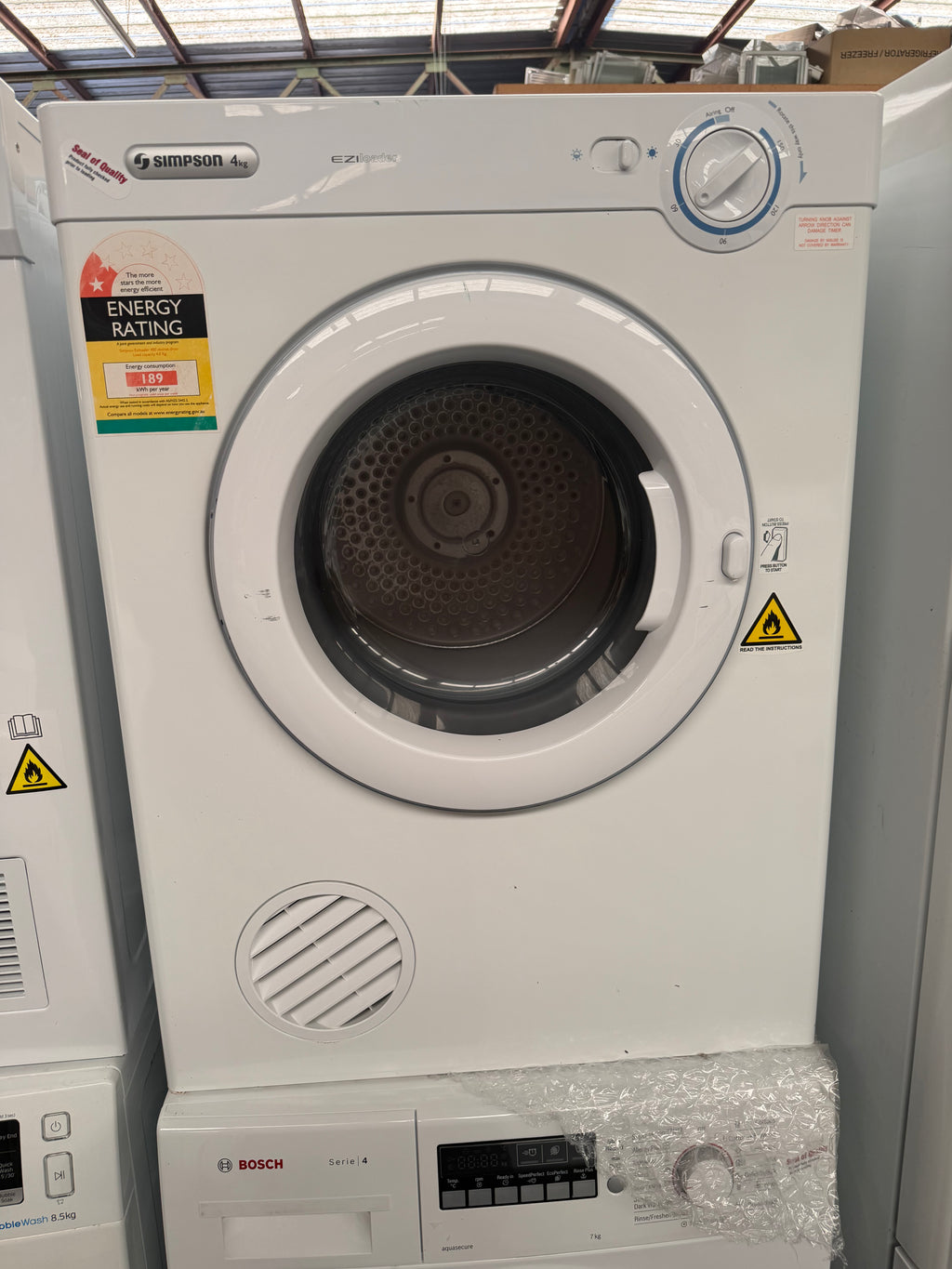 Simpson 4kg Vented Dryer [Refurbished] – DMS Appliances