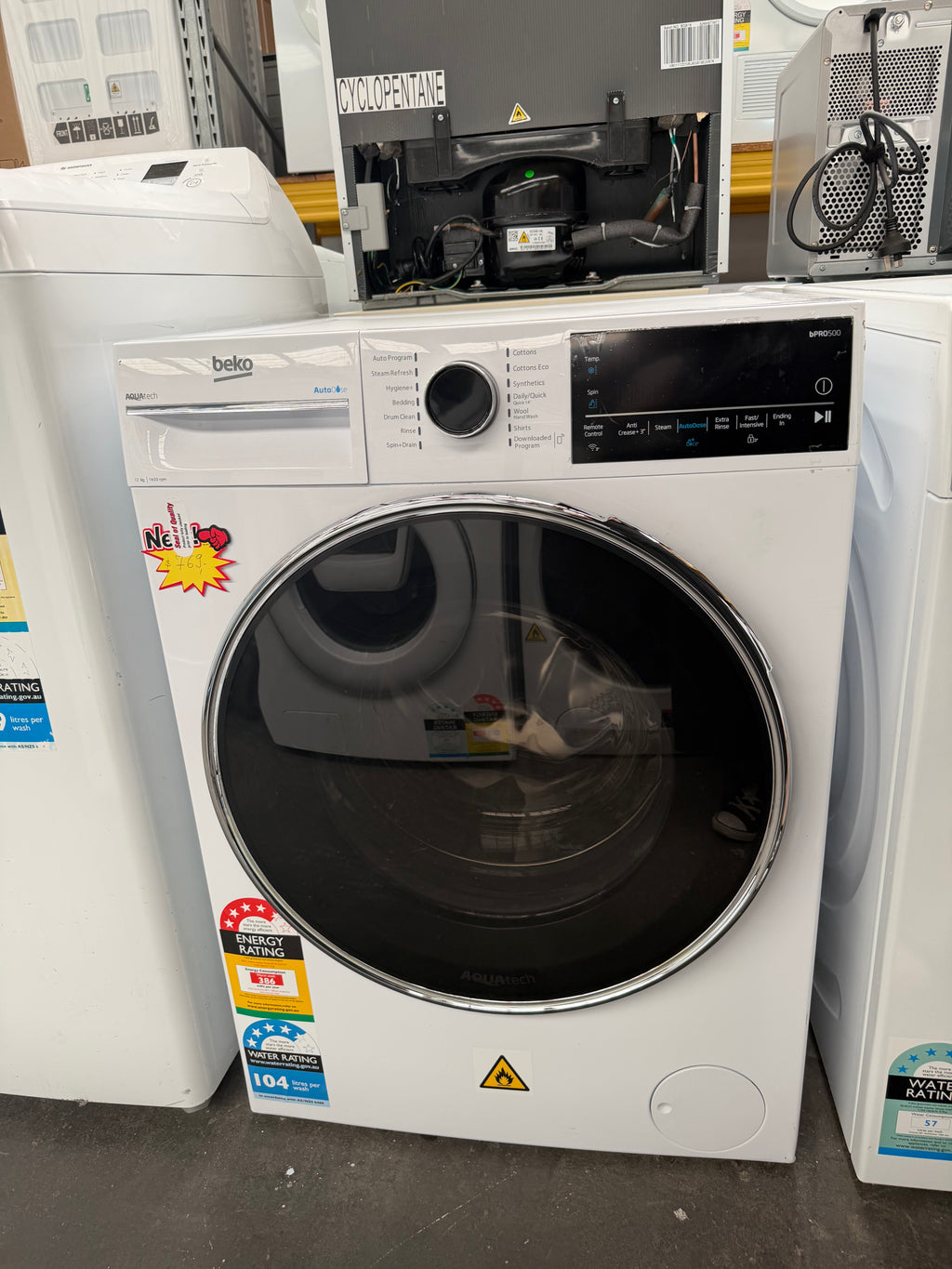 *Current Model * Beko 12kg Front Loader BFLB124ADW [Factory Second ...